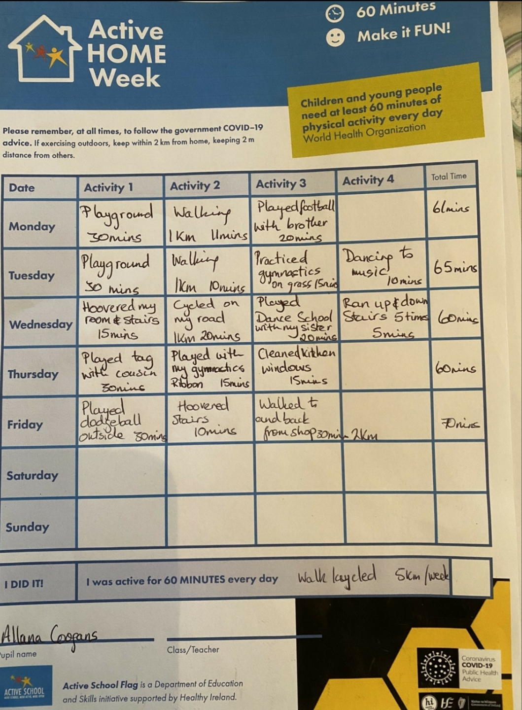 Allanas-Active-Week - Rathmore National School